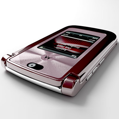 motorola razr2 v9 mobile phone 3d model