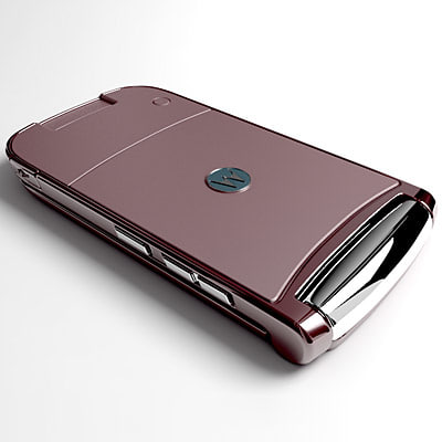motorola razr2 v9 mobile phone 3d model
