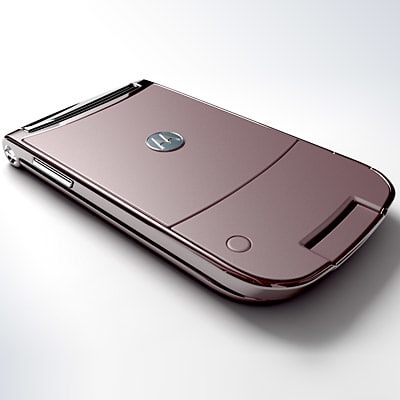 motorola razr2 v9 mobile phone 3d model