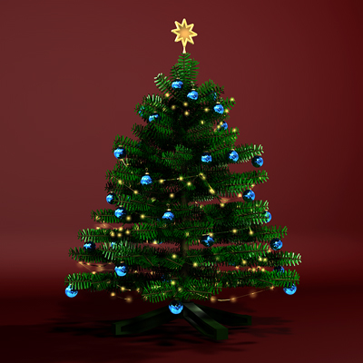 3d model of christmas tree