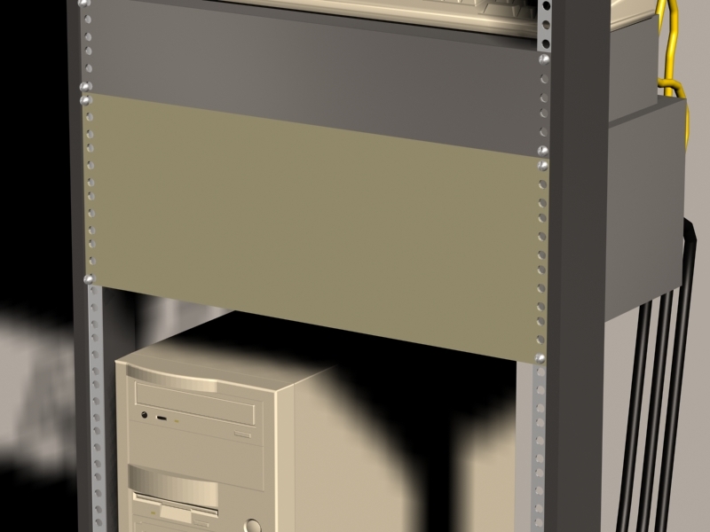 server rack 3d model