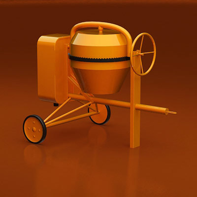 cement mixer 3d model