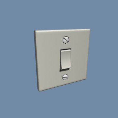 3d light switch model