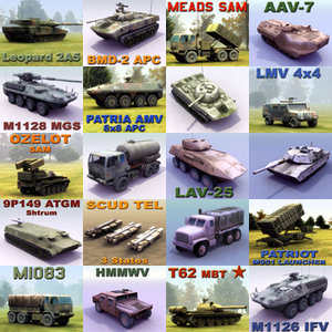 military humvee 3d model