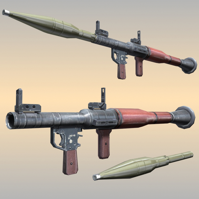 3dsmax rpg-7 arab rebel