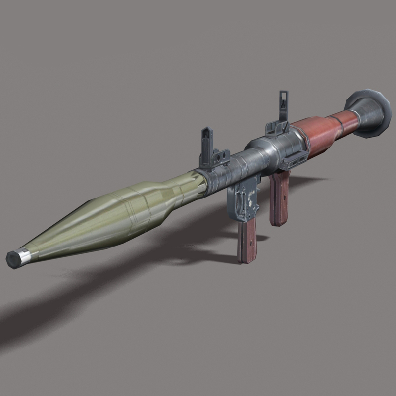 3dsmax rpg-7 arab rebel