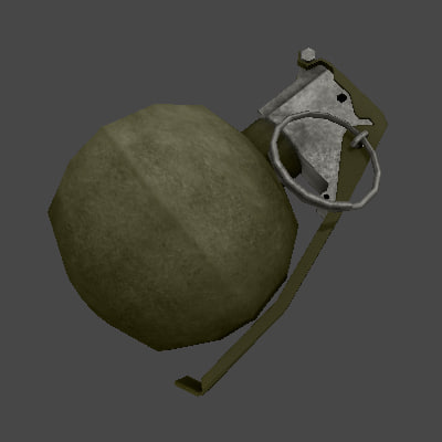 3d model m67 grenade