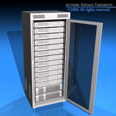server rack 3d model