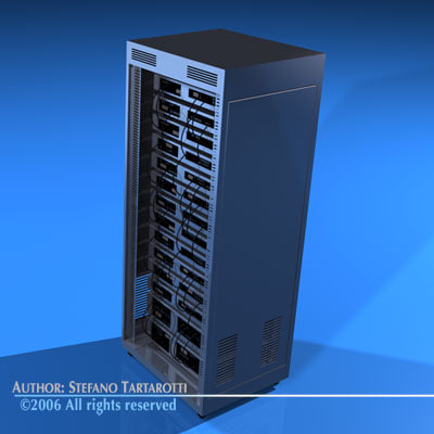 server rack 3d model