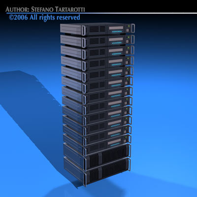 server rack 3d model