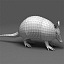 nine-banded armadillo 3d model