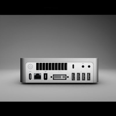 apple mac mini 3d dxf