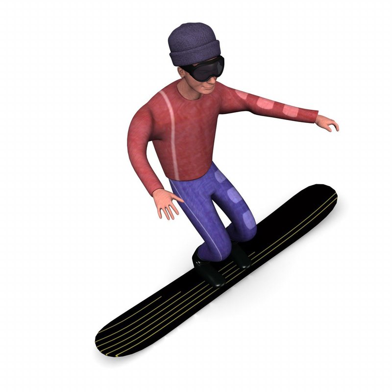 snow board snowboard 3d model