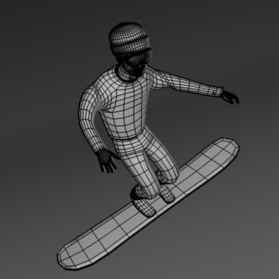snow board snowboard 3d model