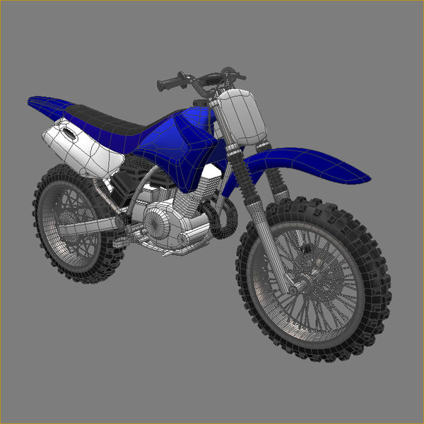 3d model motocross bike