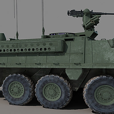 army m1130 command vehicle 3d model