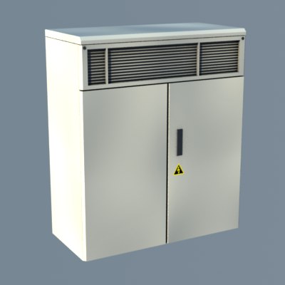 3d cellular bts cabinet streetside