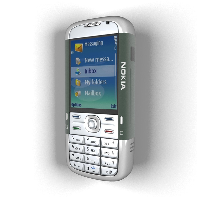 3d nokia 5700 cell phone model
