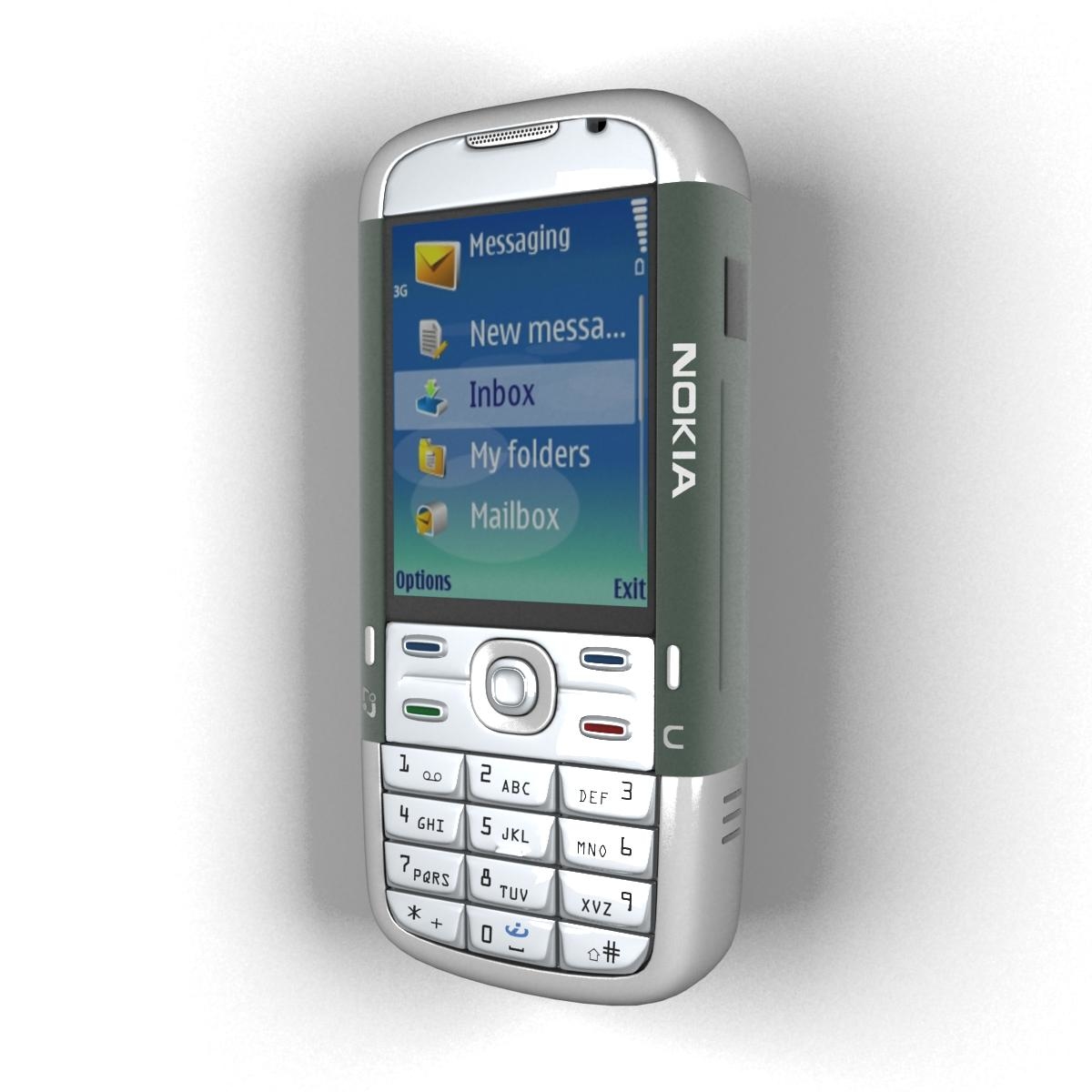 3d nokia 5700 cell phone model