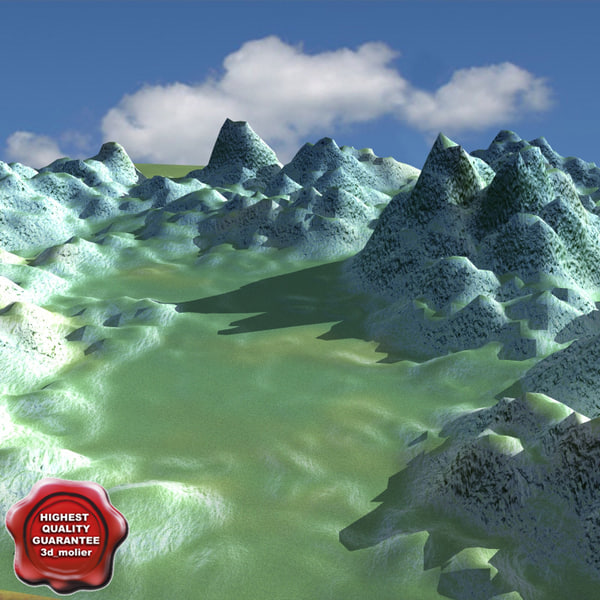mountain terrain 3d model