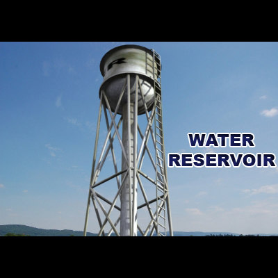 3d water reservoir model