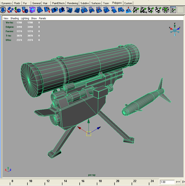 metis-m at-13 missile launcher 3d model