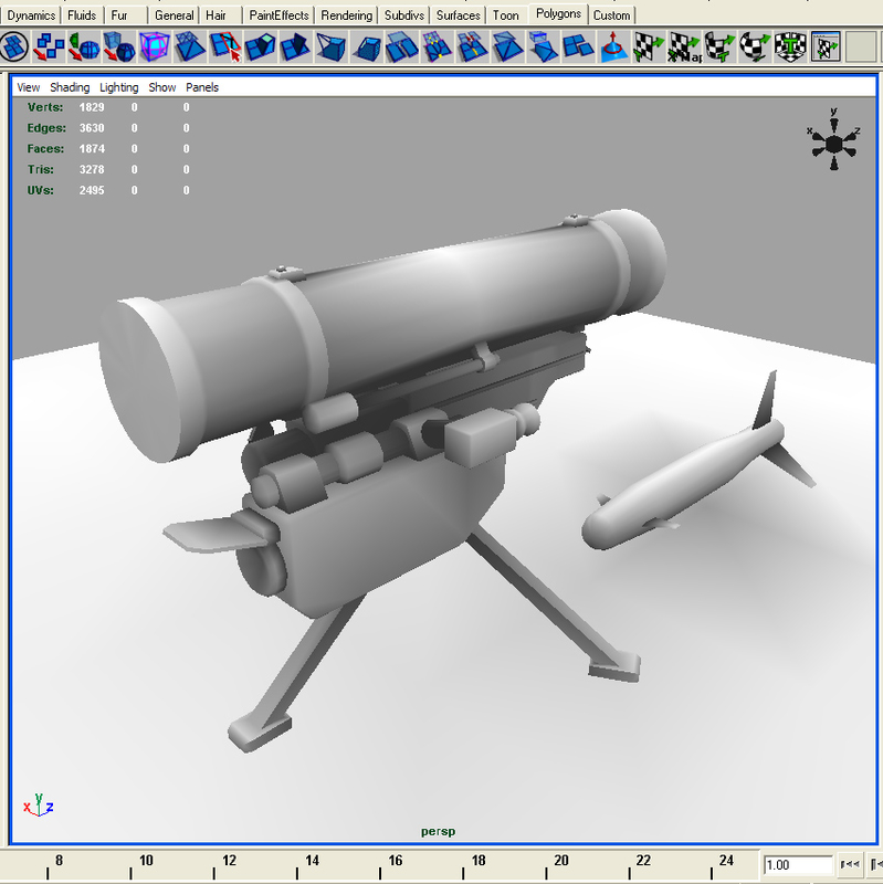 metis-m at-13 missile launcher 3d model