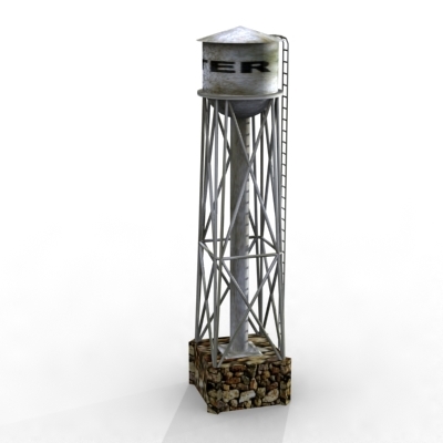 3d water reservoir model