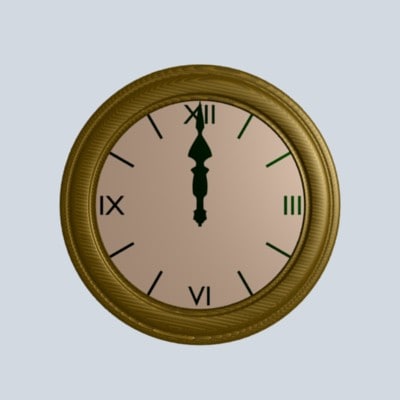 3d clock time model