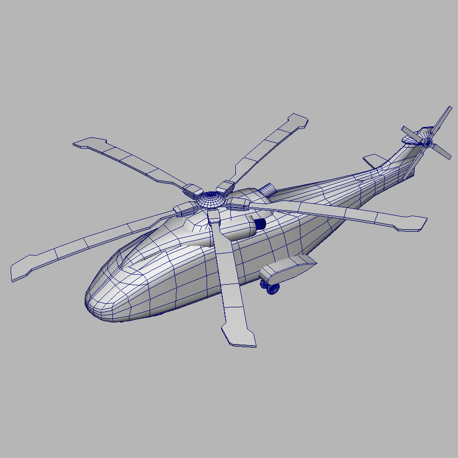 3d eh101 merlin helicopter model