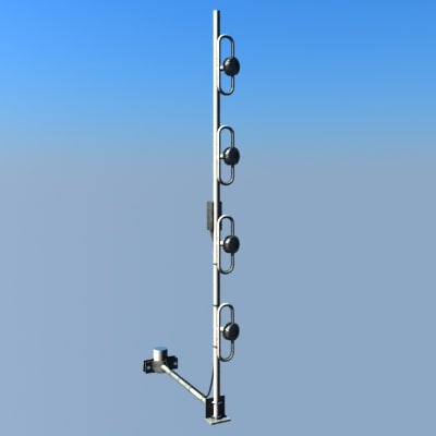 tetra antenna vertical stack 3ds