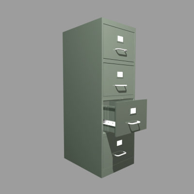 Filing Cabinet 3D Models for Download | TurboSquid