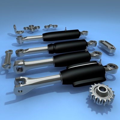 3d model of robotic parts