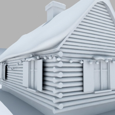 3d model snow house