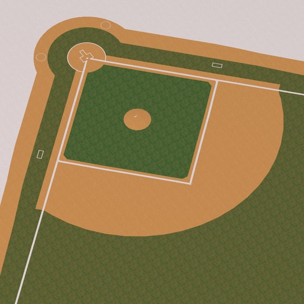 baseball field bases 3d model