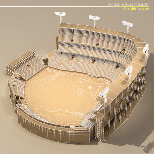 3d baseball stadium model