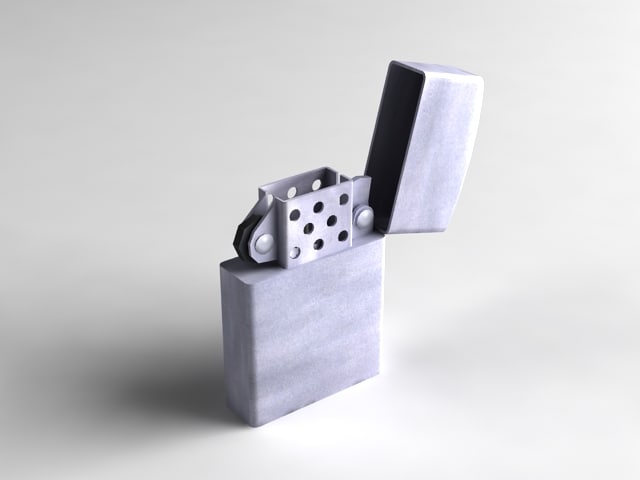 3d zippo lighter model