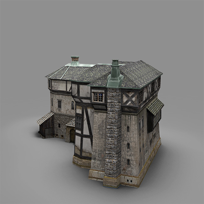 old medieval house 3d model