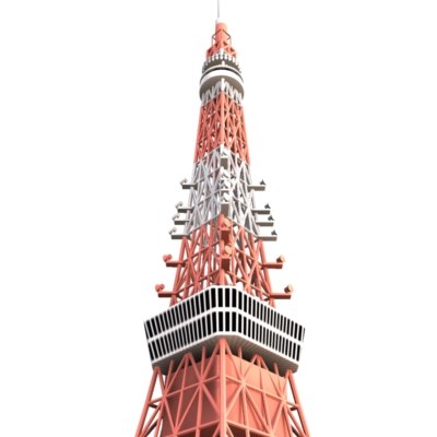 tokyo tower 3d model