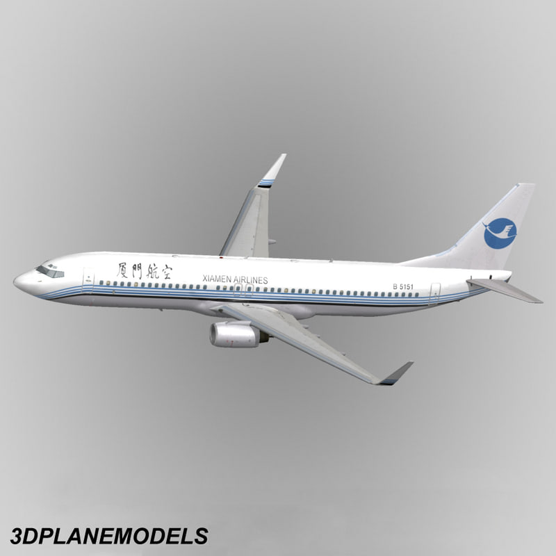 3d b737-800 xiamen airlines 737 model