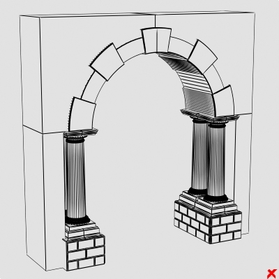 3d arch model