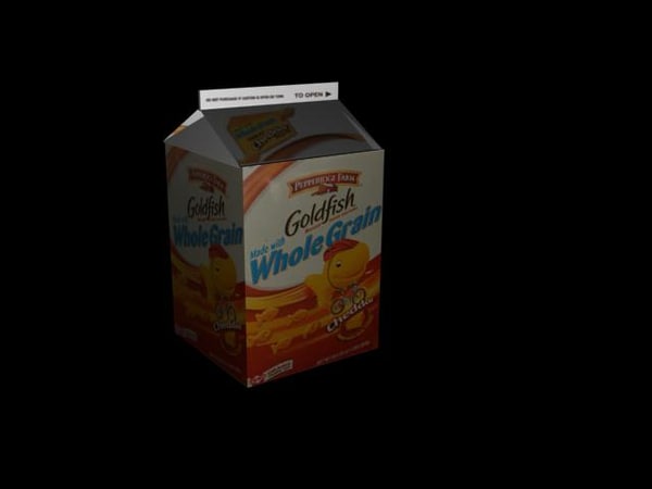 3d model goldfish box