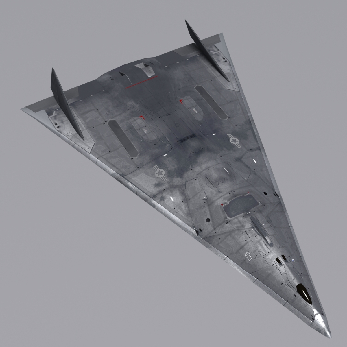 3d hypersonic aurora spyplane model