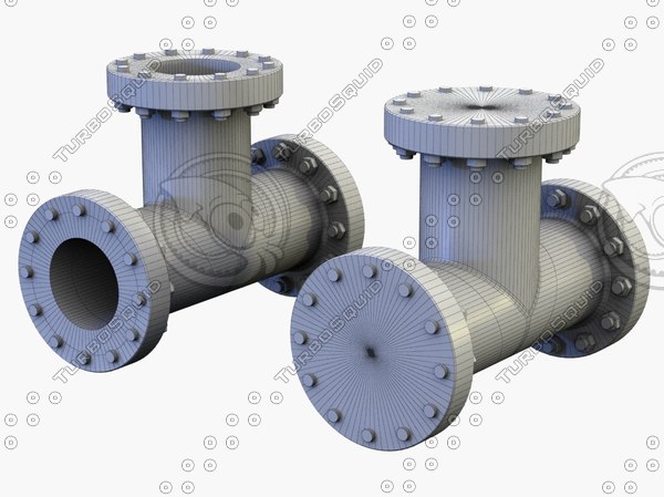 3d model bend 90 piping modelled