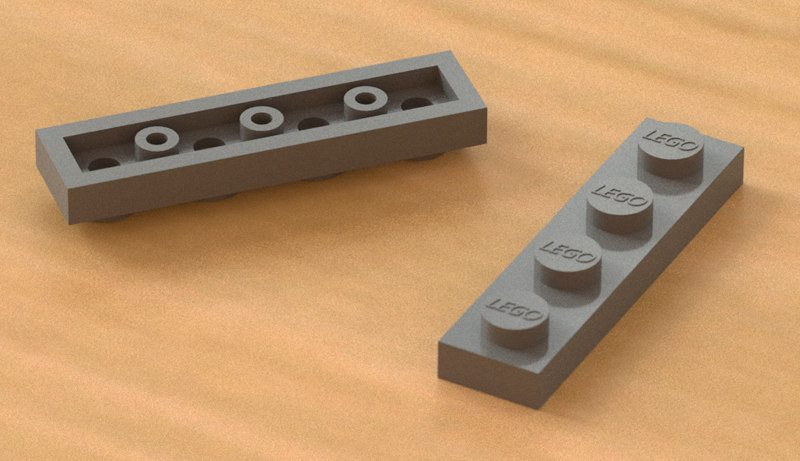 Lego 4x1 Thin 3D-Modell - TurboSquid 386685