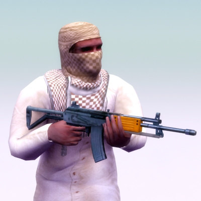 3d model rigged terrorist