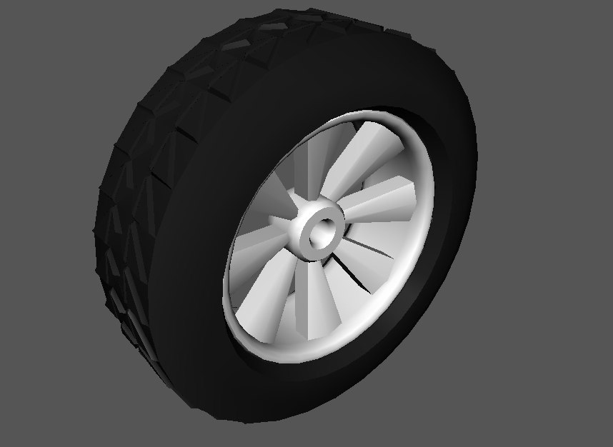 3d dxf car wheel rim tyre