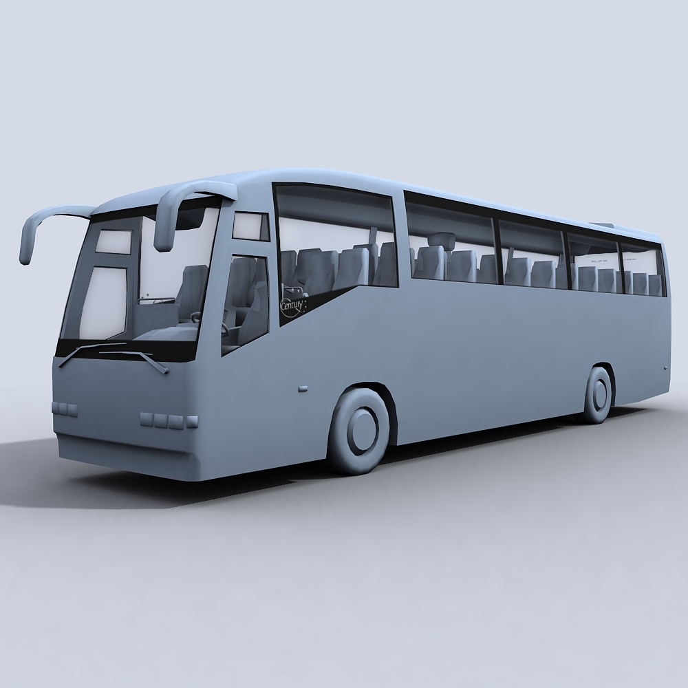coach vehicle 3d model