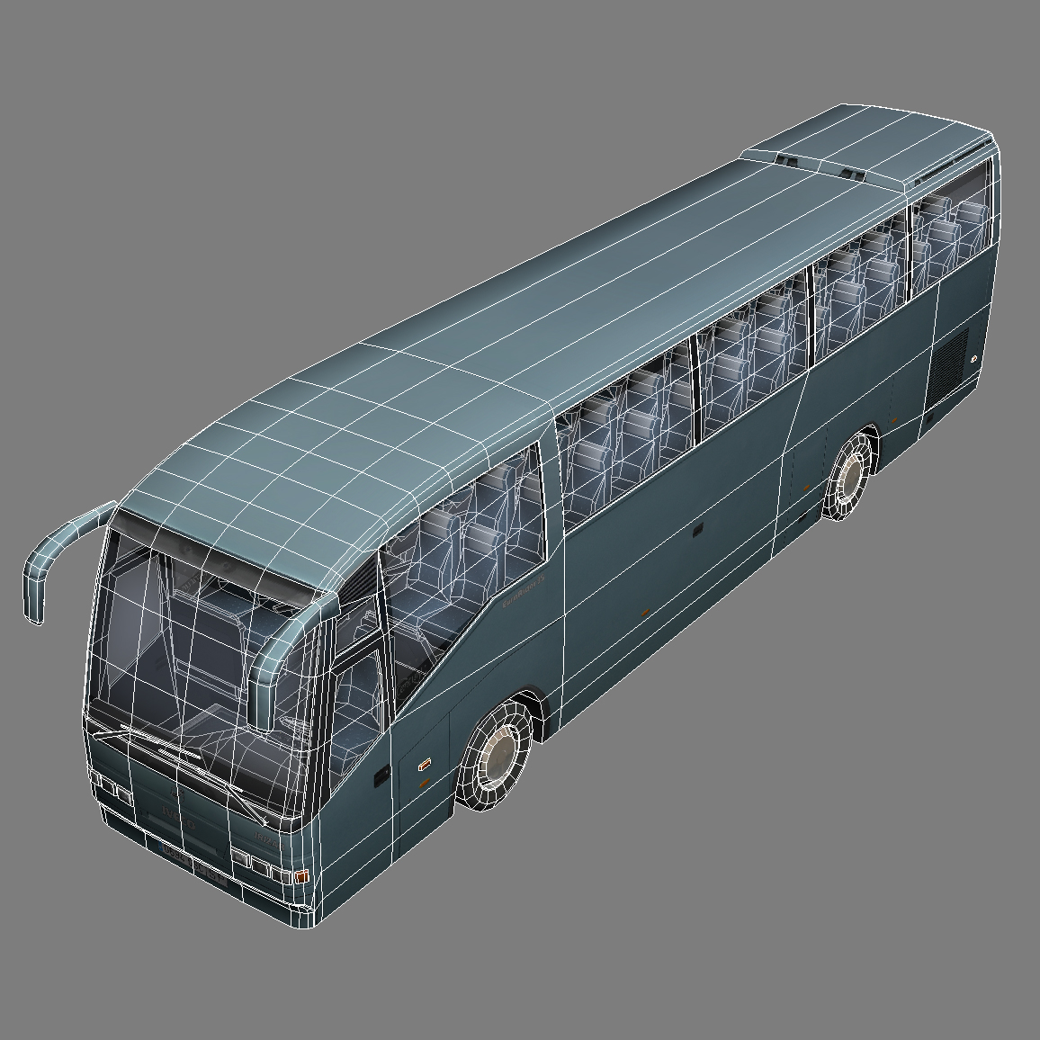 coach vehicle 3d model