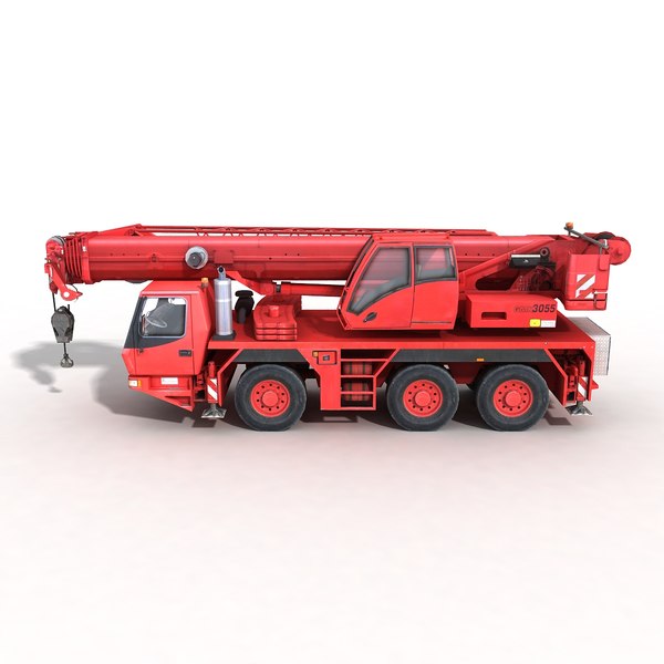 crane truck 3d model